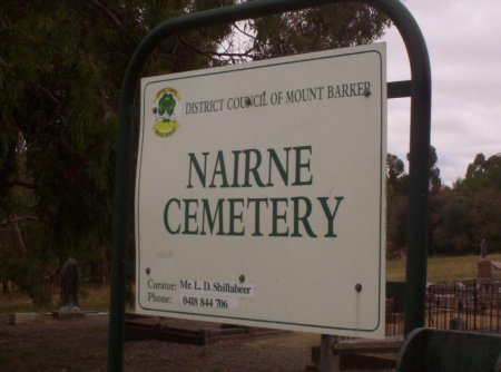 Australian Cemeteries - South Australia- Nairne Cemetery